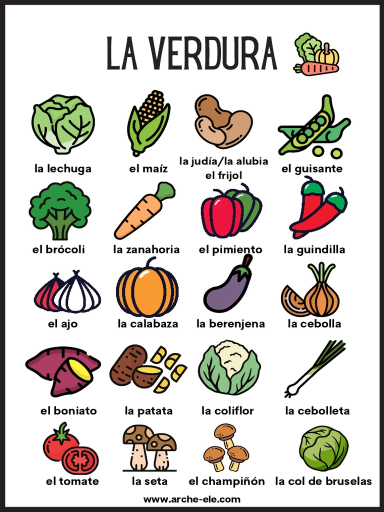 Vocabulario de Comida en Español | PDF