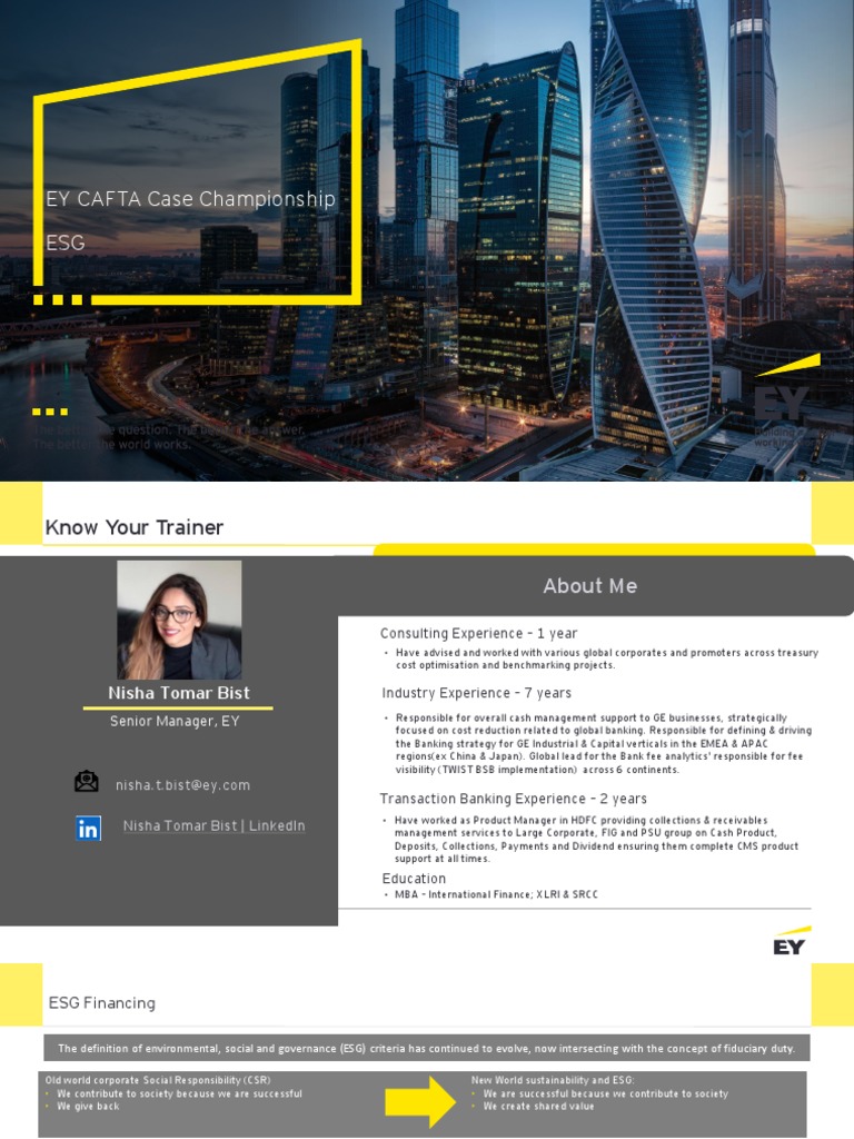 ESG Financing | PDF | Investing | Economies