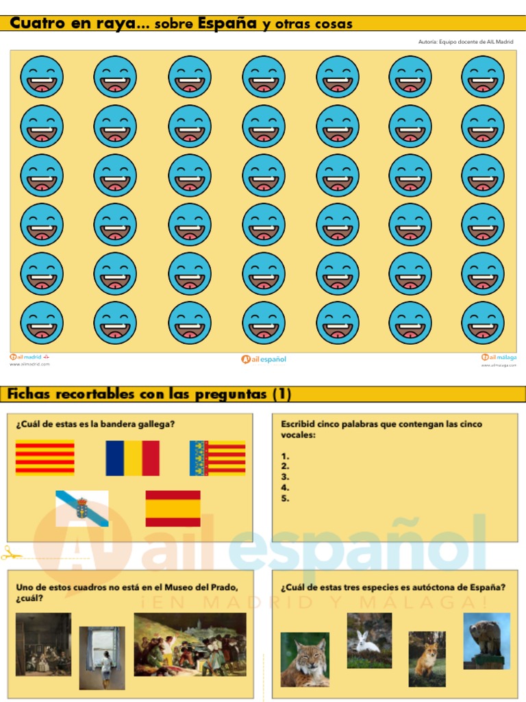 Ele Spanish A1 Language Culture Game | PDF