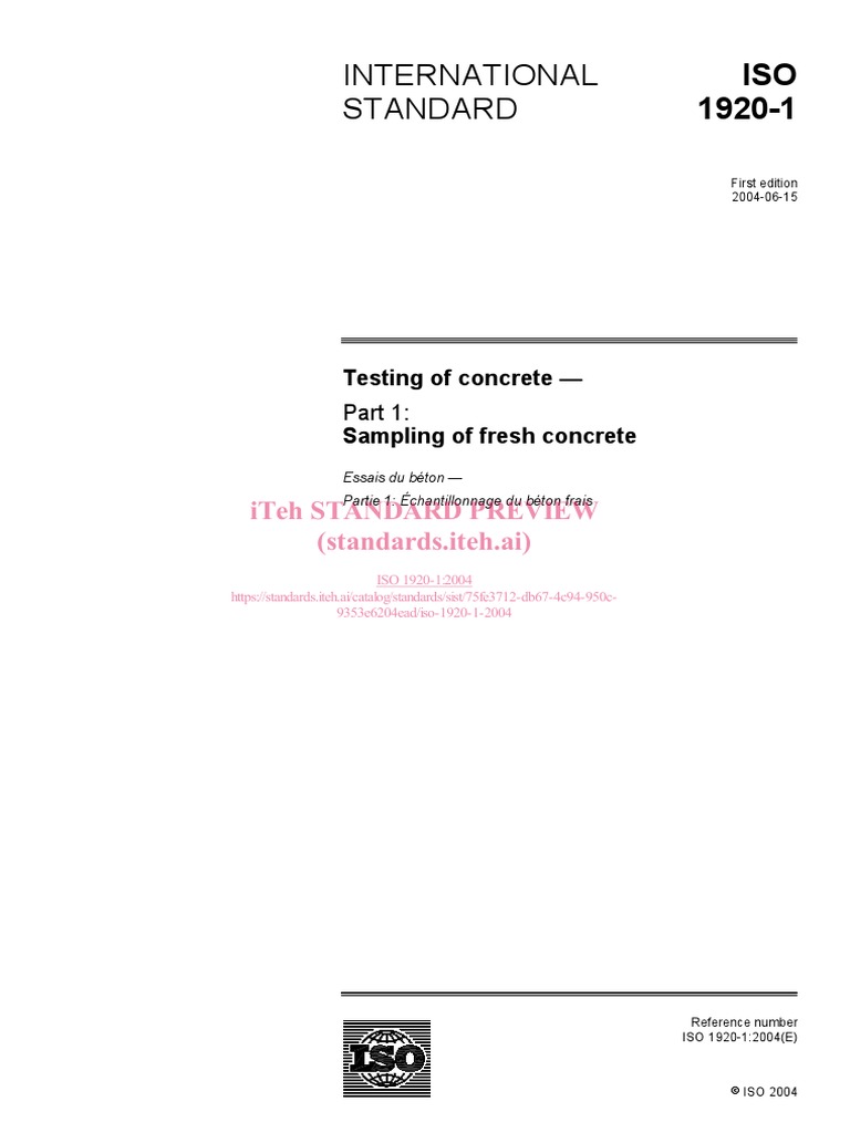 Iso 1920 1 2004 | PDF | International Organization For Standardization ...