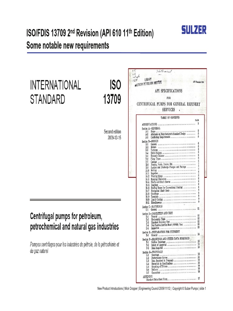 API 610 11th - 10th Ed Diferencias | PDF | Pump | Strength Of Materials