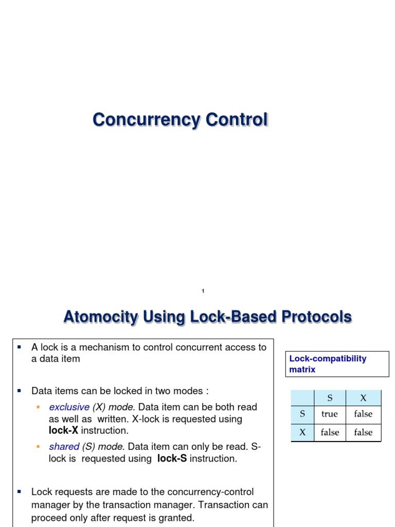 06PandDTransaction Processing (Concurrency) - Lec6 (Mar 7) | PDF | Replication (Computing ...