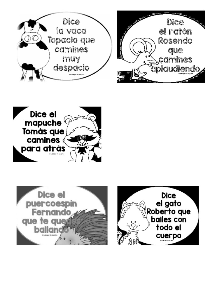 Rimas para Mover El Cuerpo | PDF Rimas para Mover El Cuerpo | PDF