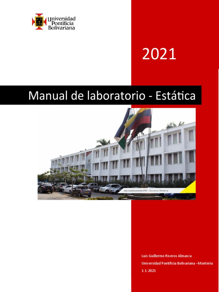 Guias de Laboratorio de Estatica | PDF | Vector Euclidiano | Fuerza