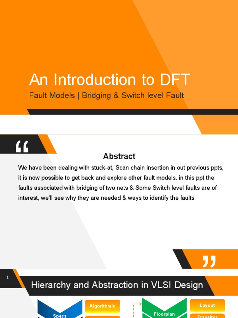 An Introduction To Dft Bridging And Switch Level Faults Pdf Logic Gate Electronic Engineering