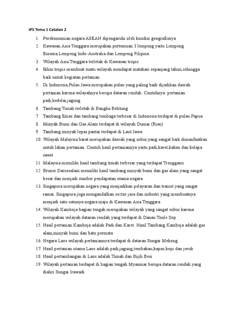 IPS Tema 1 Catatan 2 | PDF