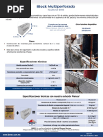 Ficha Tecnica Block Macizo 20X20X40 | PDF