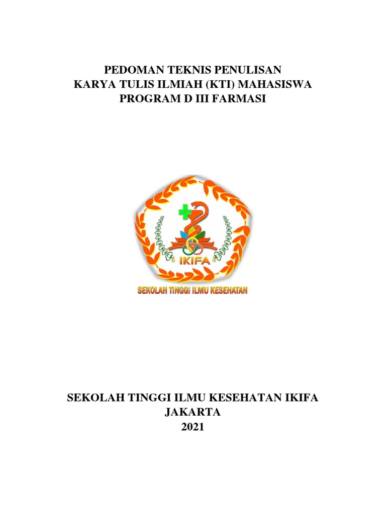 Pedoman KTI 2021 STIKes IKIFA (Penelitian) | PDF