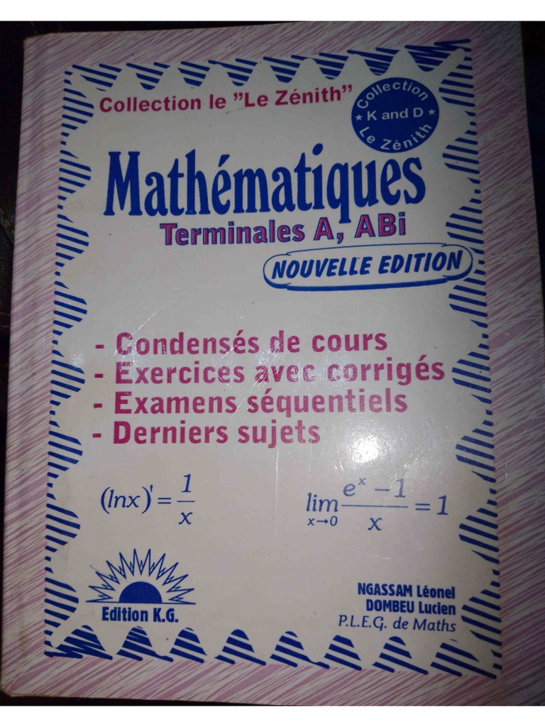 Collection Zénith Maths Terminale. | PDF
