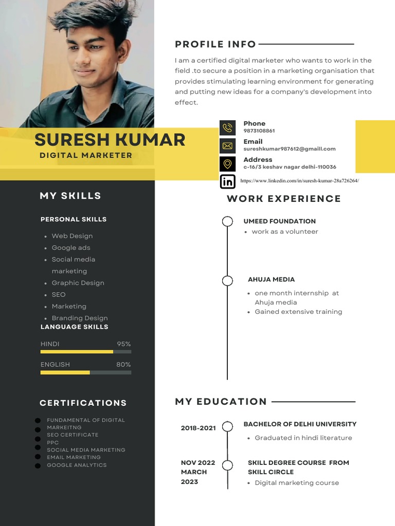Resume Suresh Kumar | PDF