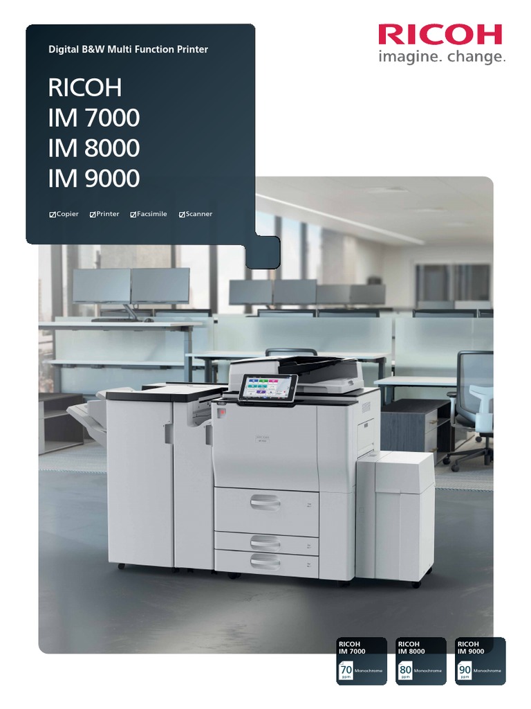 Im7000 8000 9000datasheet | PDF | Printer (Computing) | Image Scanner