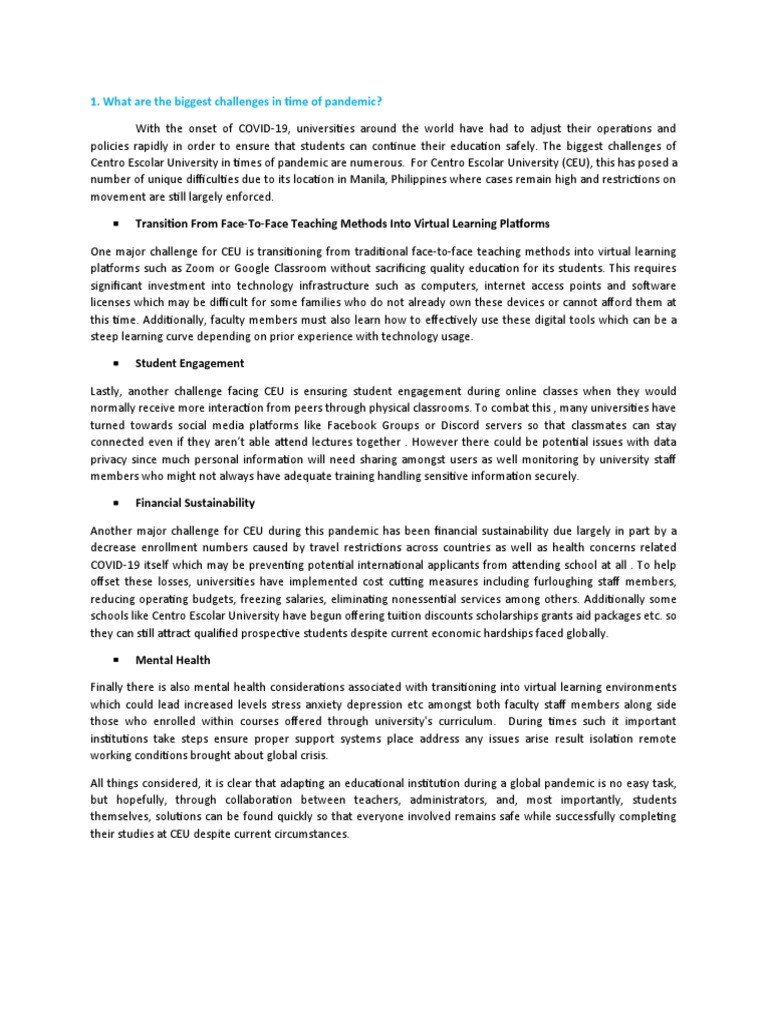 CEU ChallengesResponse | PDF | Educational Technology | Teachers