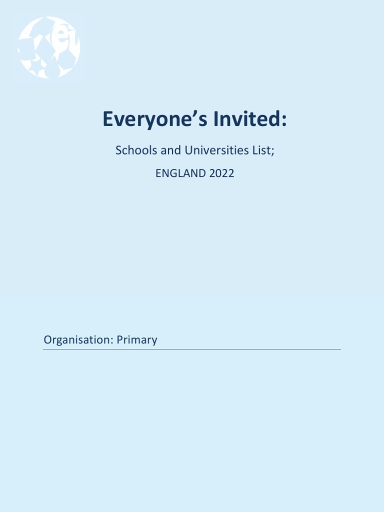 England Schools Directory 2022 | PDF | Schools | Educational Organizations
