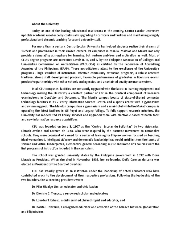 Ceu Background | PDF