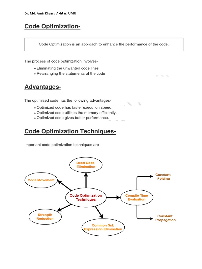 Code Optimization | PDF | Program Optimization | Computer Programming Code Optimization | PDF | Program Optimization | Computer Programming