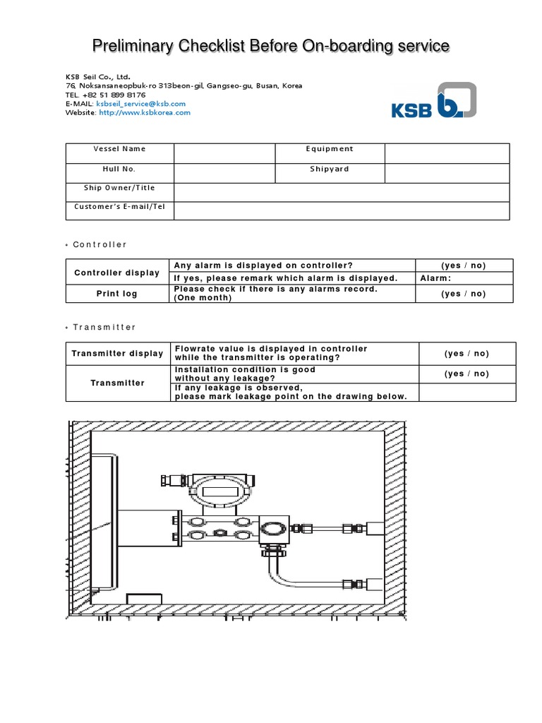 Preliminary Checklist Before On-Boarding Service | PDF