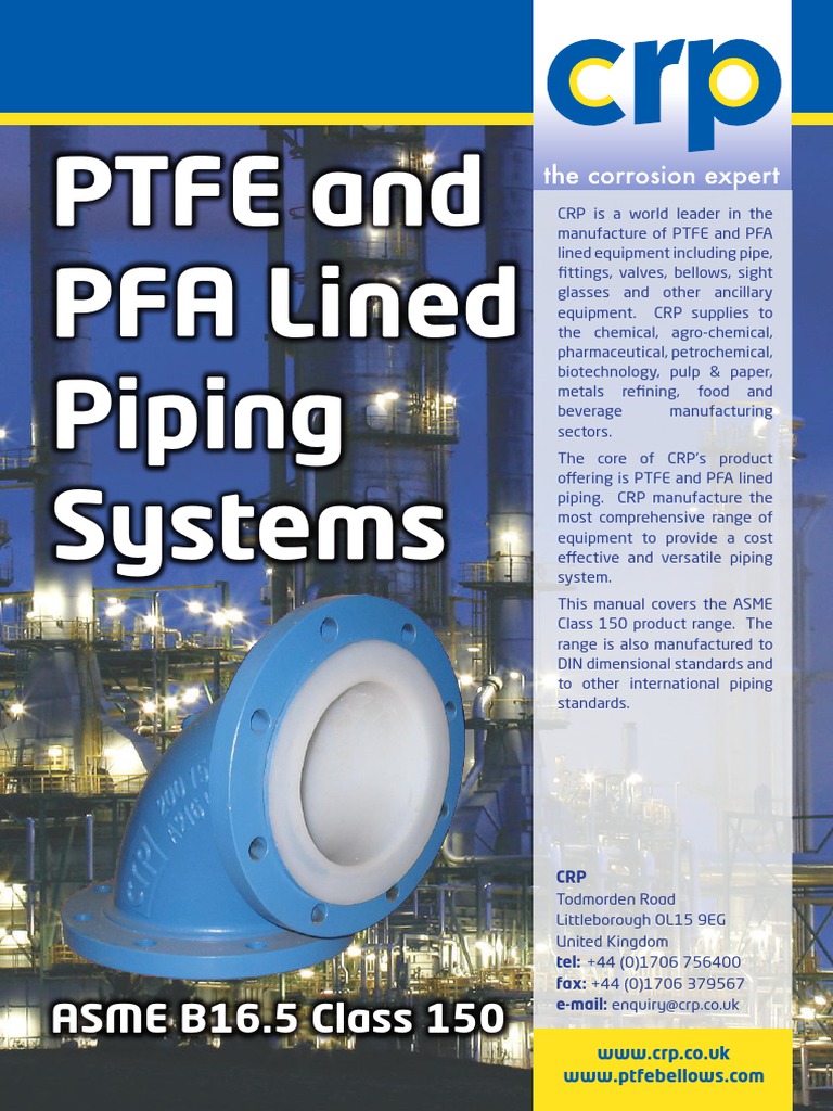 Brochure Lined Piping | PDF | Pipe (Fluid Conveyance) | Extrusion