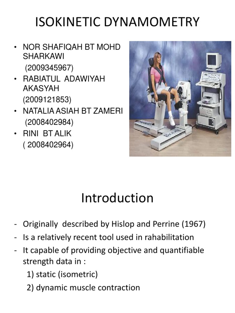 Isokinetic Dynamometry 03 | PDF | Muscle Contraction | Muscle