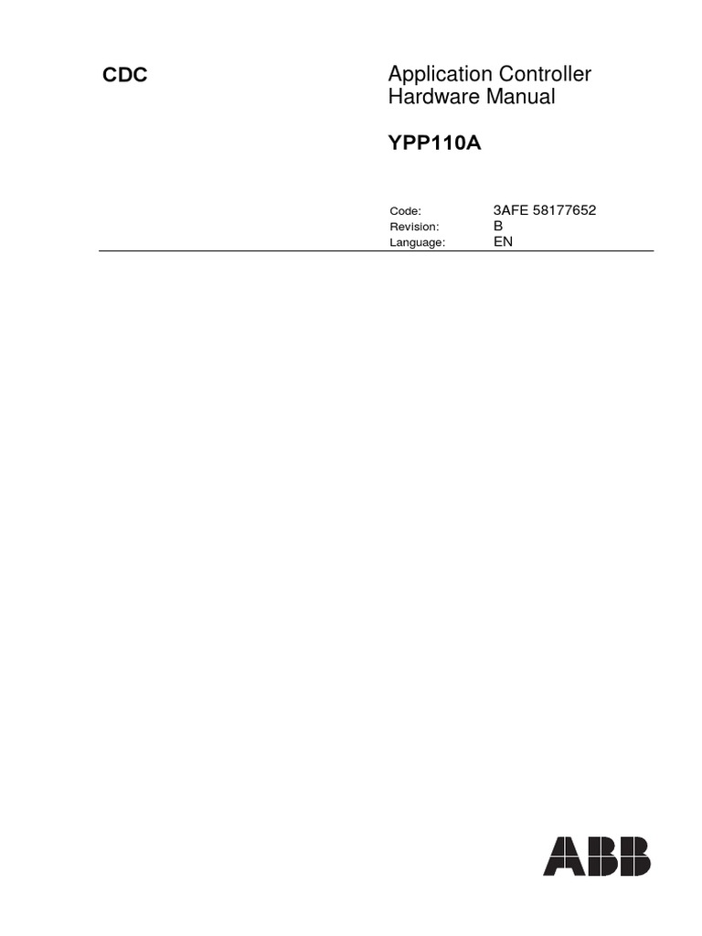YPP110A APC Application Controller Hardware Manual | PDF | Computer ...