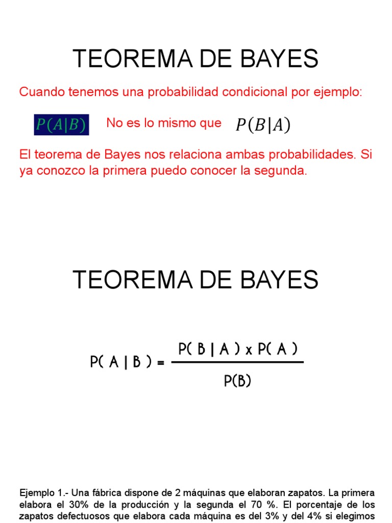 Teorema de Bayes | PDF