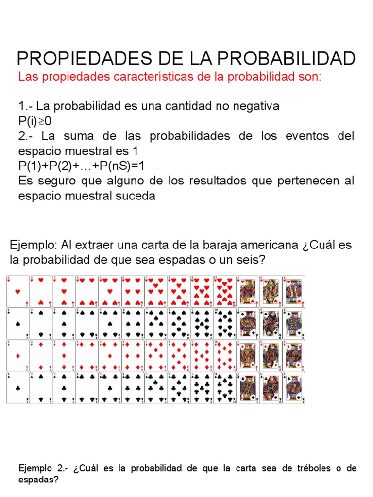 Propiedades de Probabilidad | Descargar gratis PDF | Probabilidad | Matemáticas