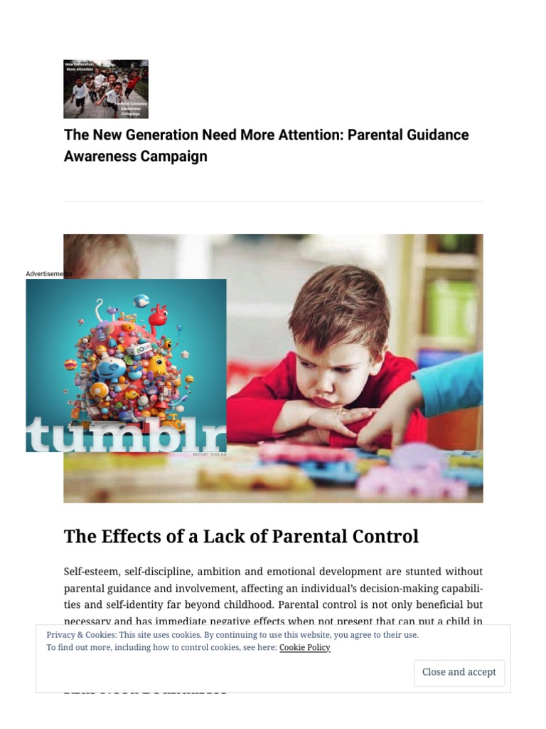 The Effects of A Lack of Parental Control - The New Generation Need More Attention - Parental ...