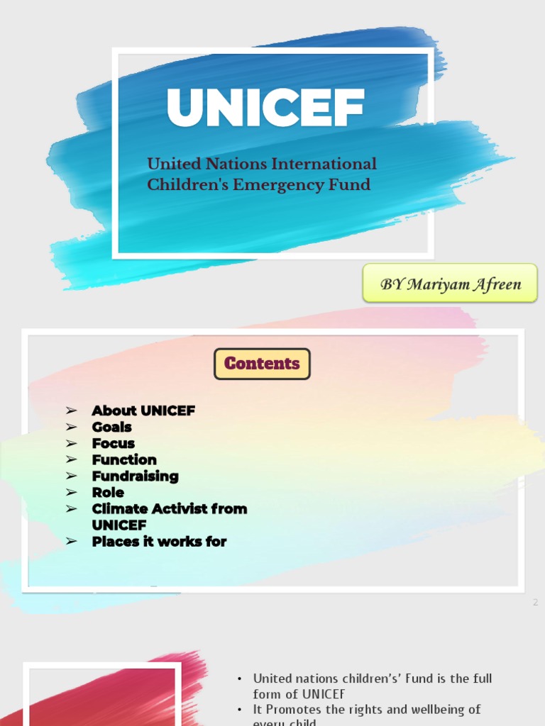 UNICEF | PDF | Unicef | Children's Rights