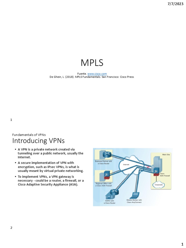 MPLS P62 | Download Free PDF | Virtual Private Network | Networking