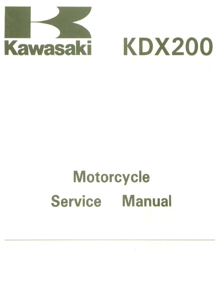 KDX200 KDX 200 | PDF