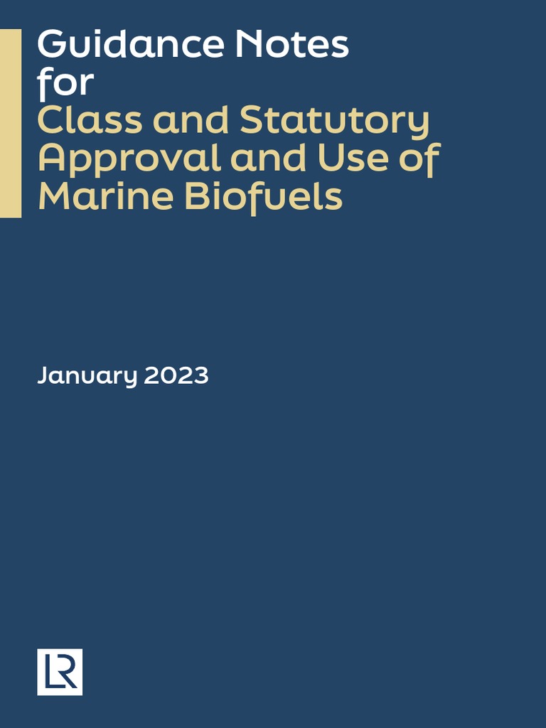 Guidance Notes For Class and Statutory Approval An 230217 091548 ...