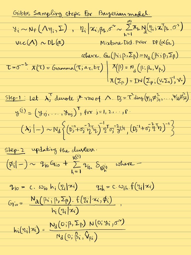 Gibbs Sampling Steps | PDF