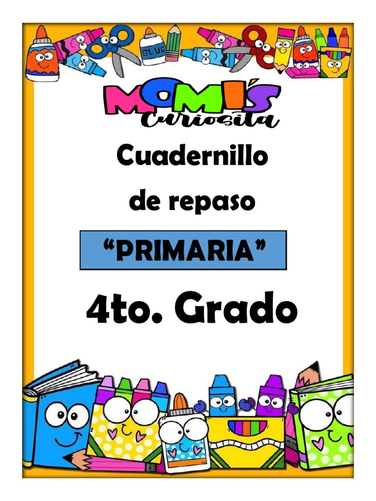4to. de Primaria Cuadernillo | PDF