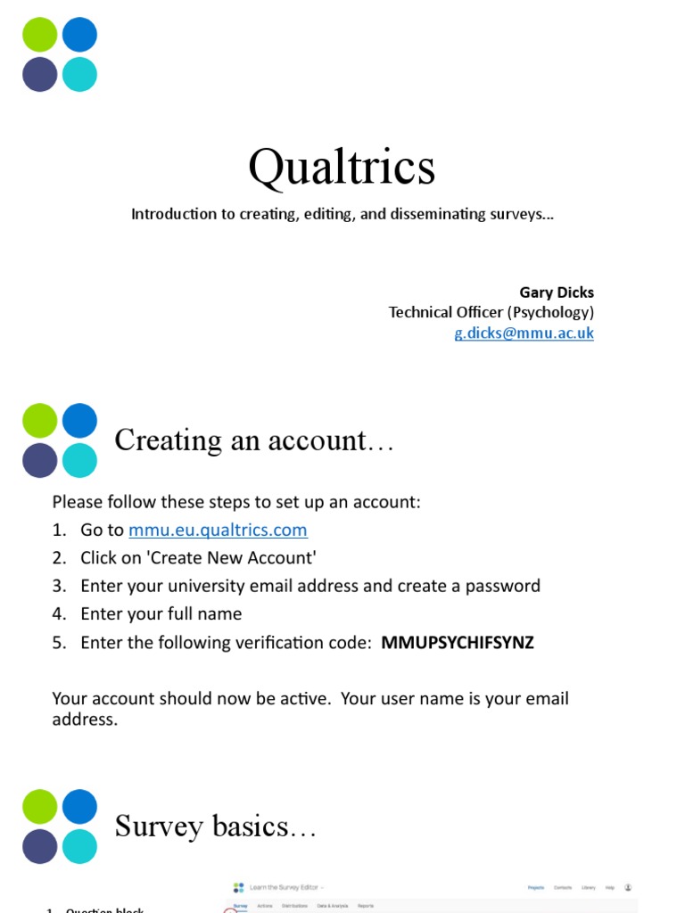 Introduction To Qualtrics Workshop Slides | PDF | Comma Separated ...