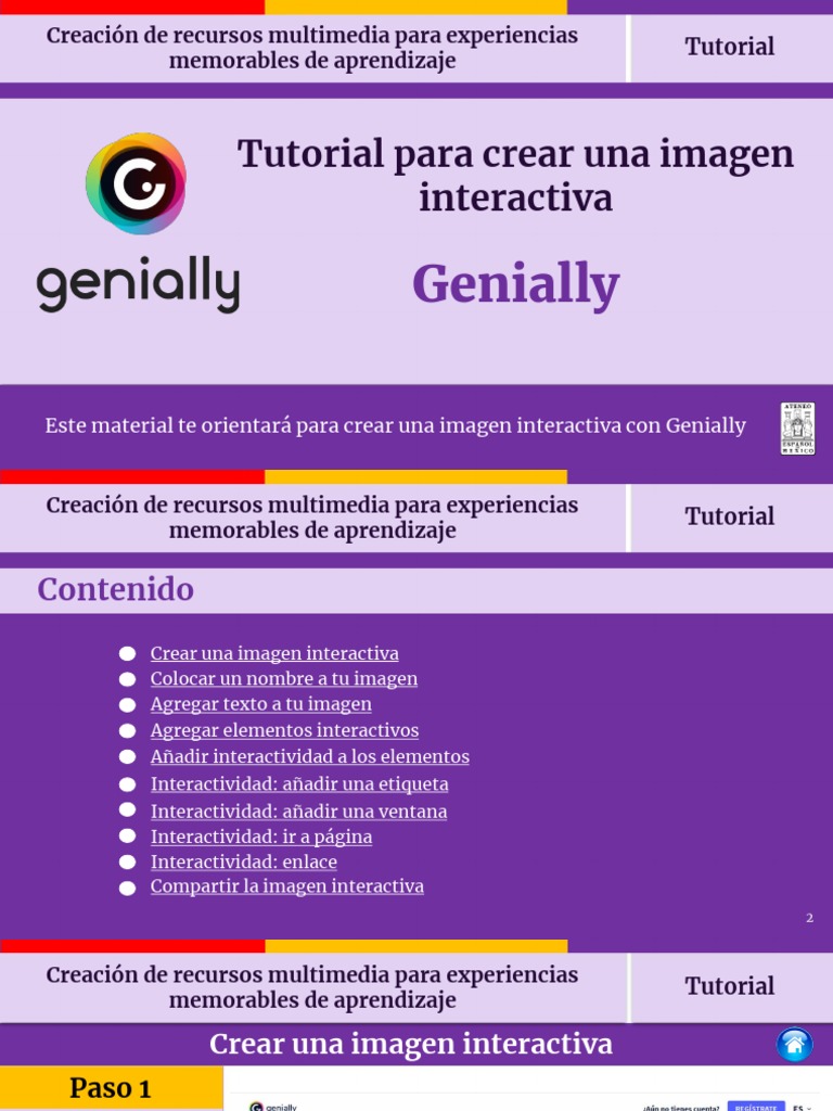 Crea Imágenes Interactivas con Genially | PDF | Multimedia