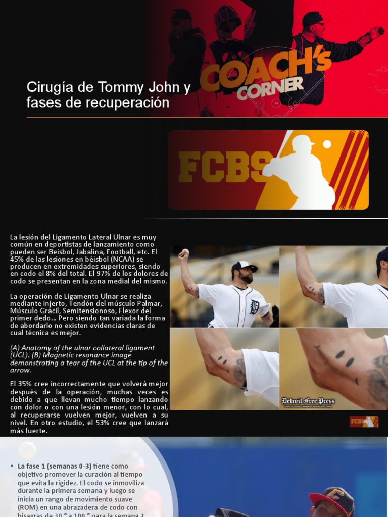 Cirugía de Tommy John y Fases de Recuperación | PDF | Codo | Enfermedades y trastornos