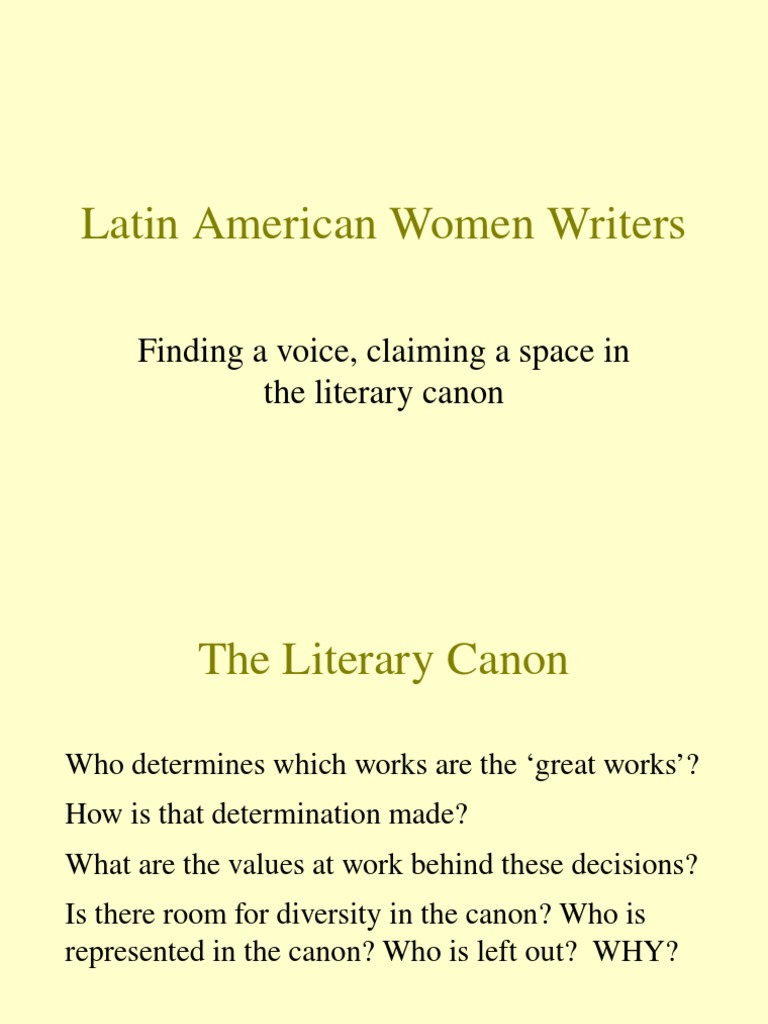 Latin American Women in Literature | PDF
