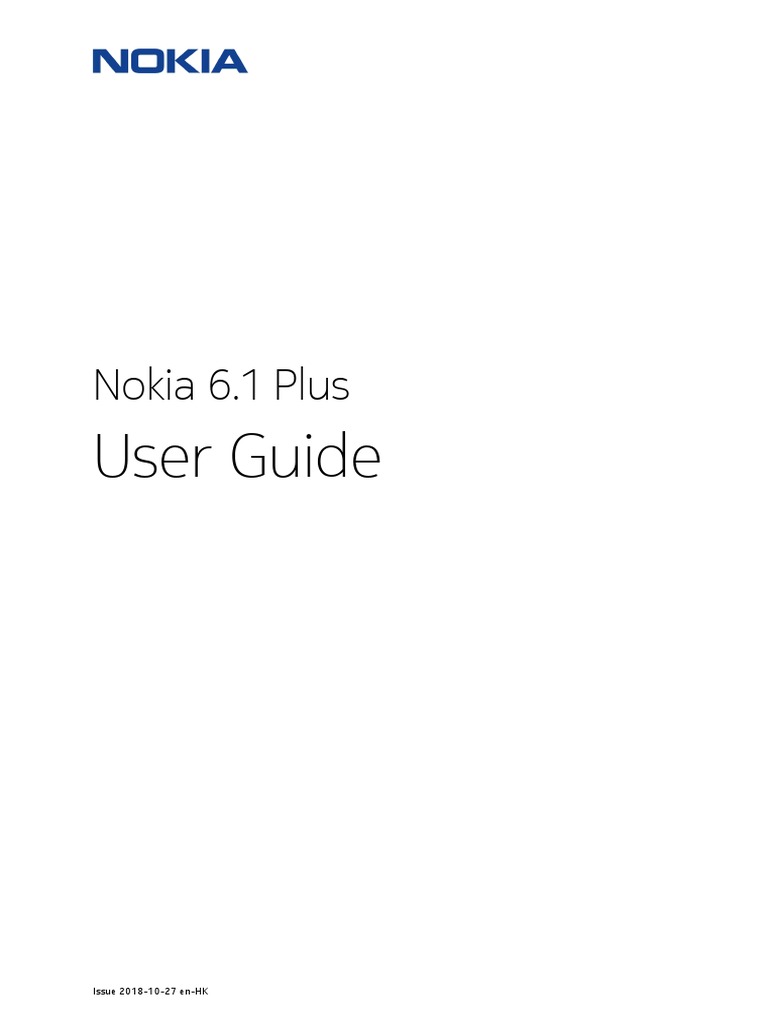 User Guide Nokia 6 1 Plus User Guide | PDF | Bluetooth | Wi Fi