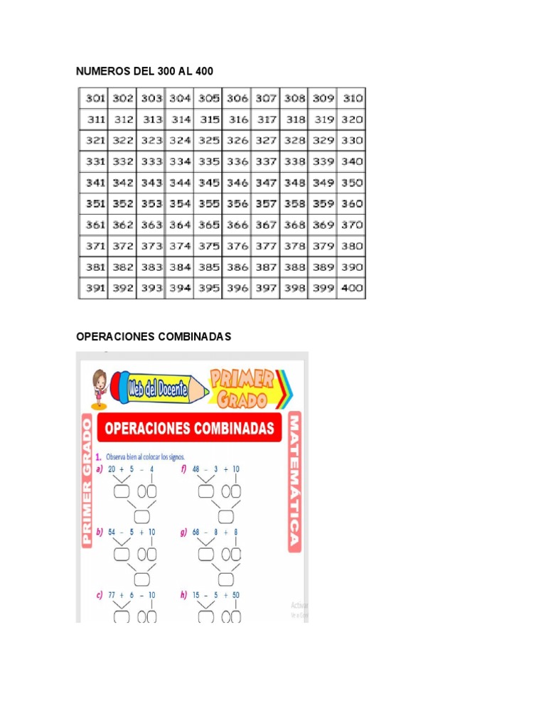 Numeros Del 300 Al 400 | Descargar gratis PDF | Coma | Oración ...