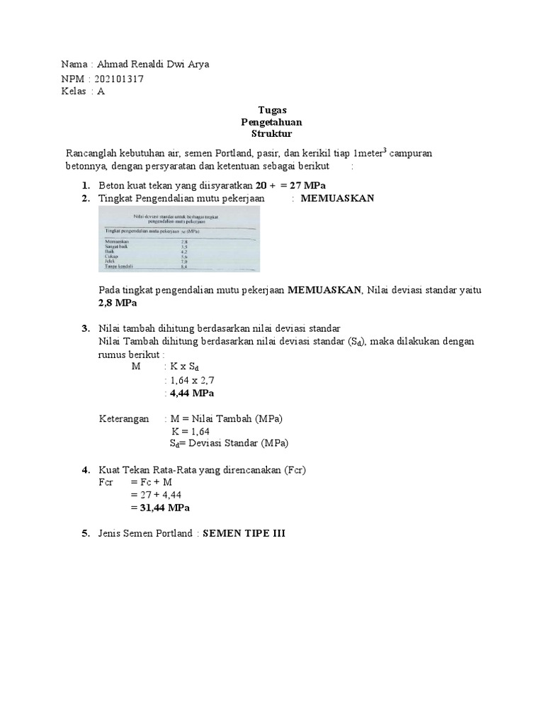 Ahmad Renaldi Dwi Arya - 202101317 - A - Tugas P Struktur | PDF | Teknologi & Rekayasa
