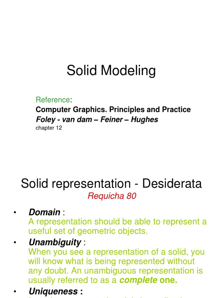 Solid Modeling: Reference | PDF | Manifold | Vertex (Geometry)