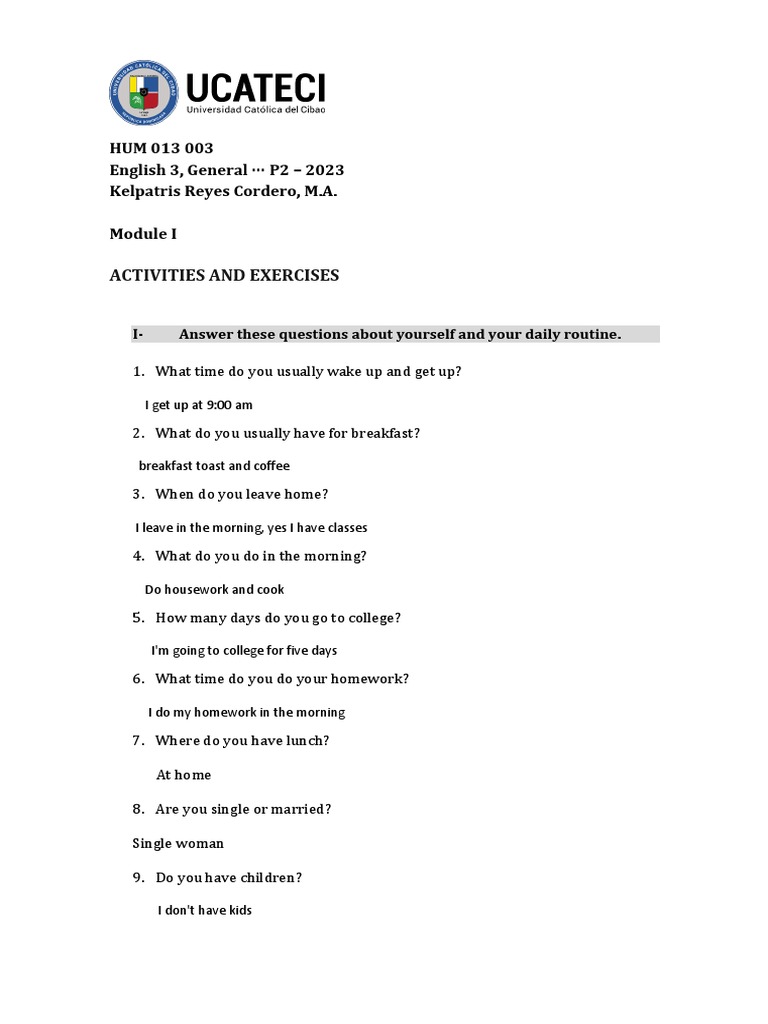 Activity 1. | PDF