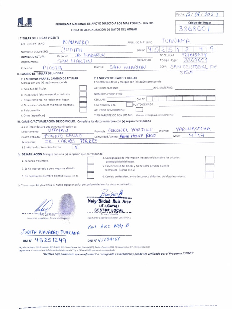 Judith Navarro Tuanama | PDF | Perú