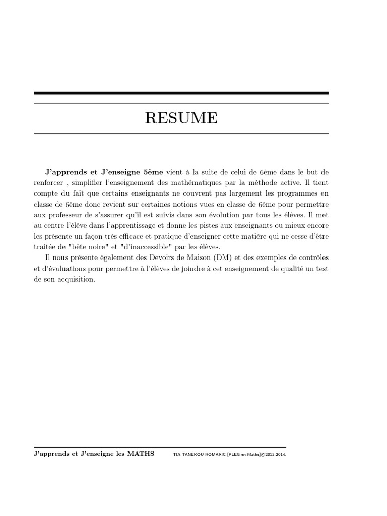 Cours Math 5ème 2 | PDF | Triangle | Cercle