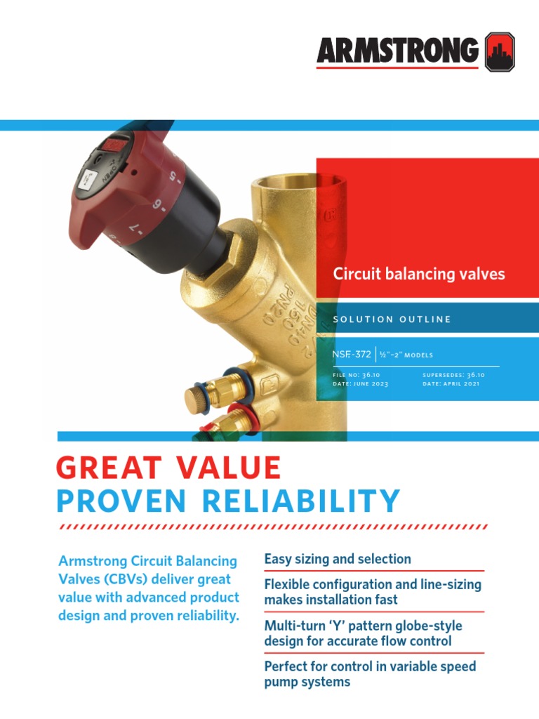 36 10 CBV Brochure | PDF | Valve | Mechanical Engineering