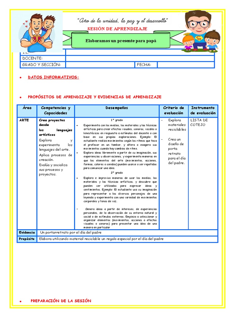 III E5 Sesión d5 Arte Manualidad Día Del Padre | PDF | Aprendizaje ... III E5 Sesión d5 Arte Manualidad Día Del Padre | PDF | Aprendizaje ...