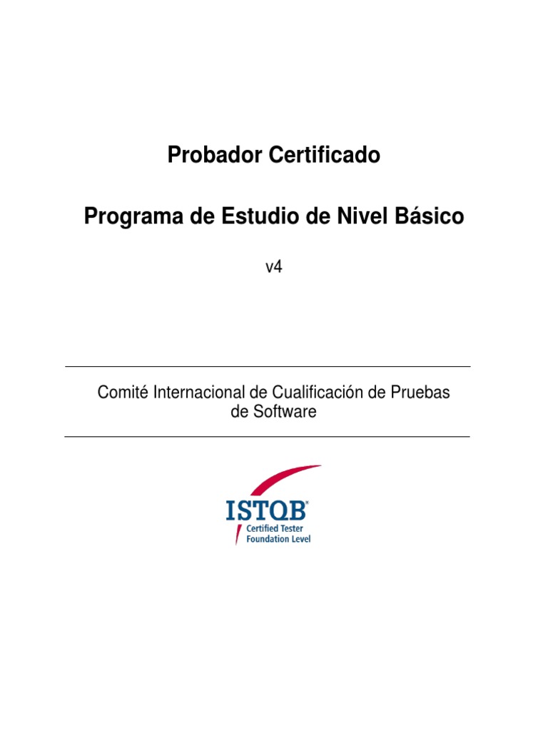 ISTQB CTFL Syllabus-v4.0-ES | PDF | Software | Ingeniería de software
