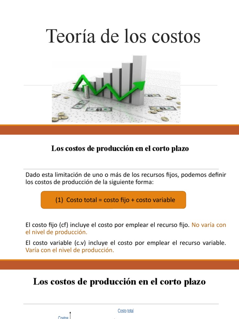 Teoria de Los Costos | PDF | Costo marginal | Marketing