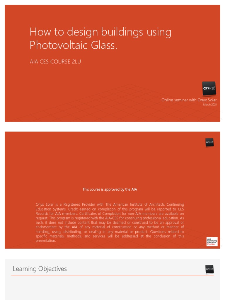Energy Generating PV Glass For Buildings Tech Overview 1614784342 | PDF ...