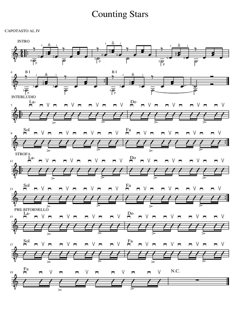 Counting Stars | PDF