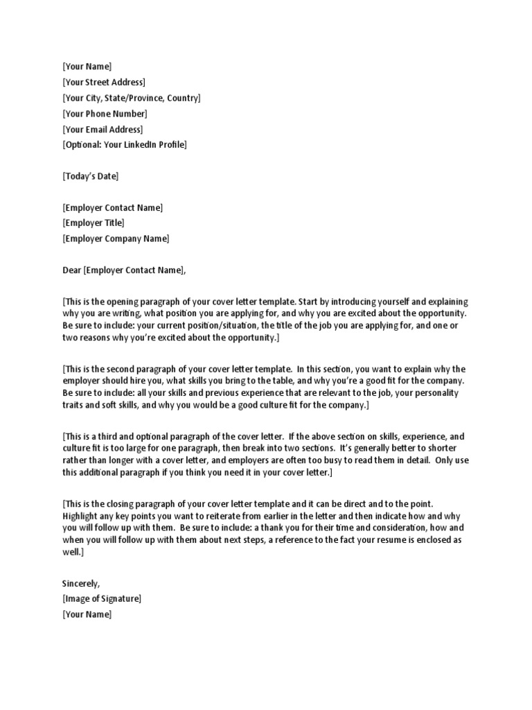 Clean Cover Letter Template | Download Free PDF | Résumé | Communication